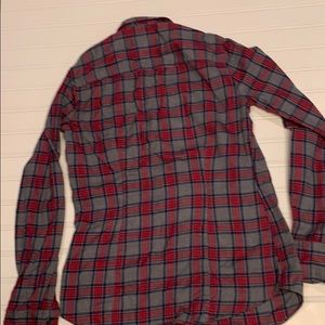 J. Crew | Tops | Jcrew Greyred Plaid Comfortable Flannel Xxs | Poshmark